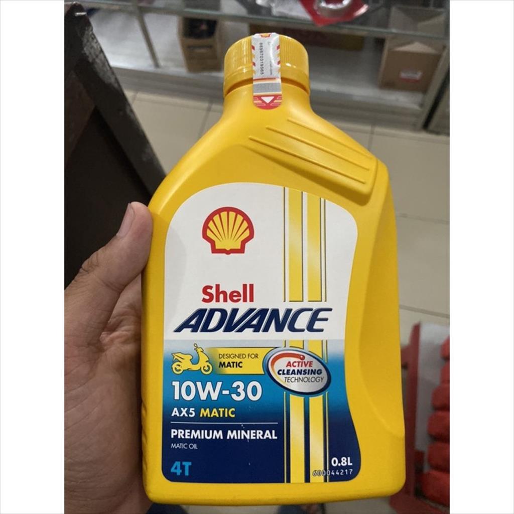 Jual OLI MESIN MATIC SHELL ADVANCE AX5 MATIC 10W-30 OLI MESIN METIK ...