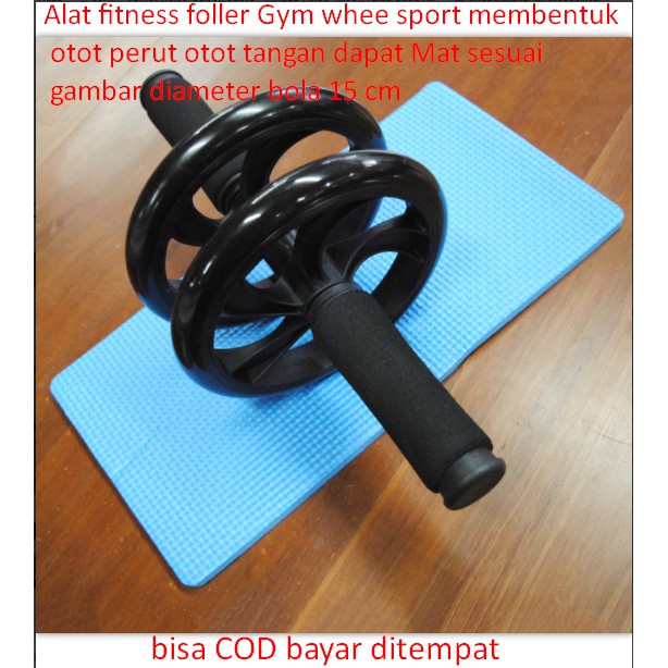Jual Alat fitness foller Gym whee sport membentuk otot perut otot ...