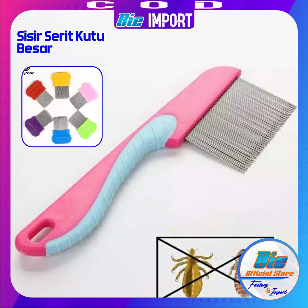 Jual Sisir Kutu / Sisir Serit Kutu Besi Gagang Besar Import Bestseller ...