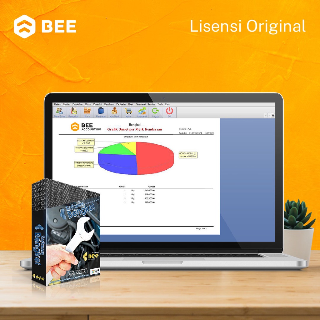 Jual Beeaccounting Bee Bengkel Platinum (Bee Accounting Bengkel ...