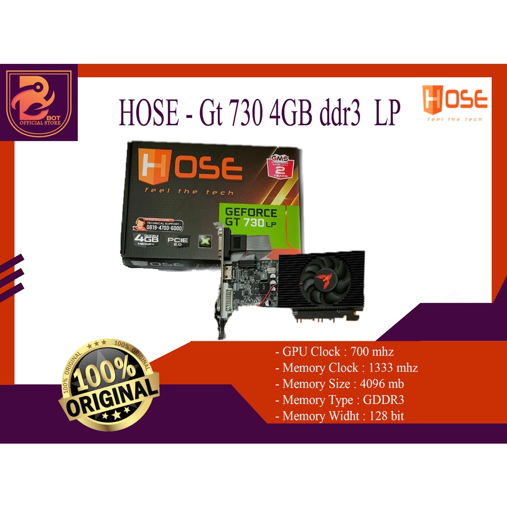 Jual VGA Graphics Card NVIDIA Geforce GT 730 4GB ddr3 LP Hose | NVIDIA ...