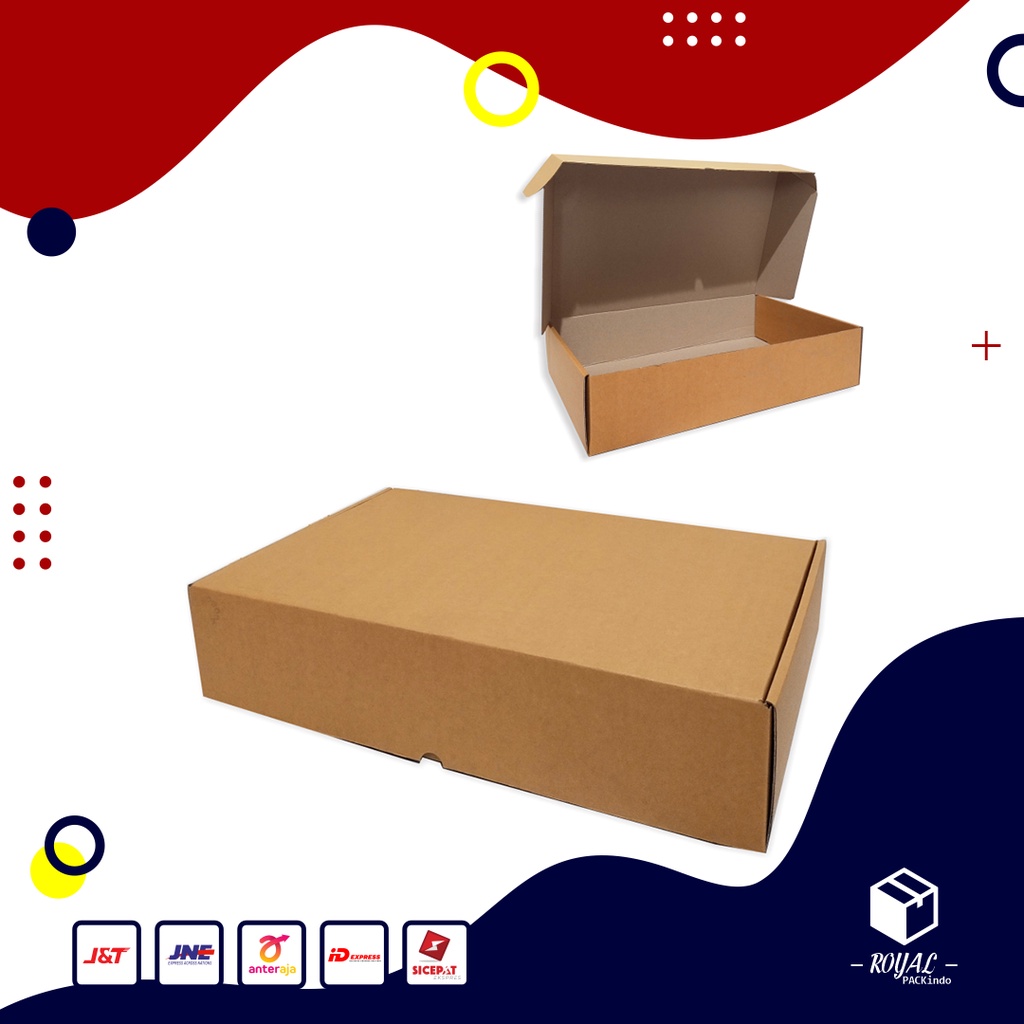Jual Box ( 45 x 30 x 10 cm ) Packing/Polos/Kardus/Box Baju/ Box Hoodie ...