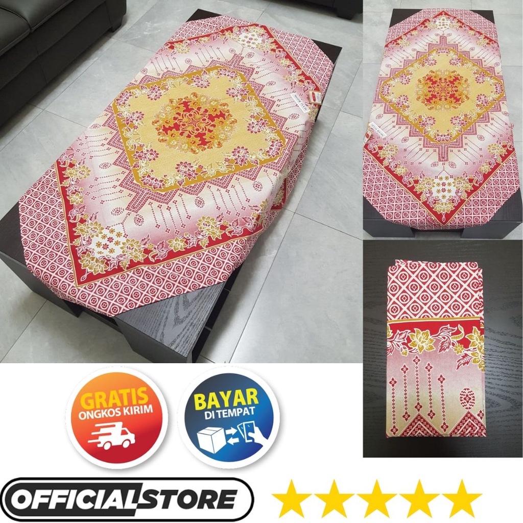 Jual Taplak Meja Tamu Kain Batik Persegi Kotak Panjang Motif Tulis ...
