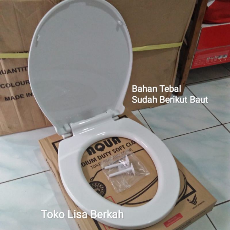 Jual Tutup closet duduk soft close model toto / tutup kloset menutup ...