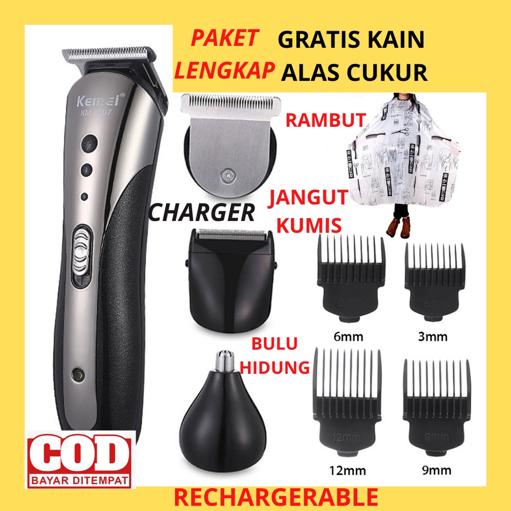 Jual Mesin Alat Cukur Rambut Listrik CaS Charger Tanpa Kabel Hair Clipper eLektrik Potong ...