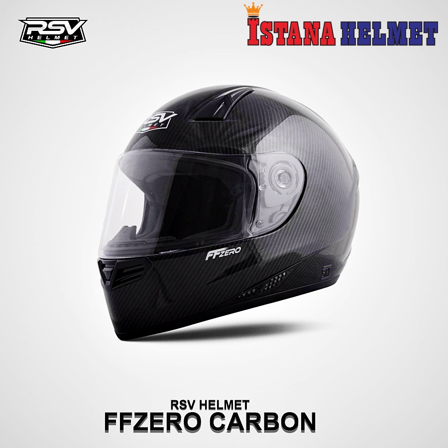 Jual HELM RSV FFZERO CARBON BLACK FULL FACE ORIGINAL | Shopee Indonesia