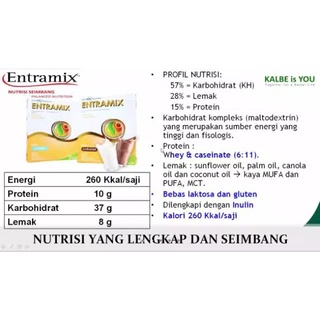 Jual Entramix Vanila & Coklat 174 Gr - susu bernutrisi untuk perbaikan ...