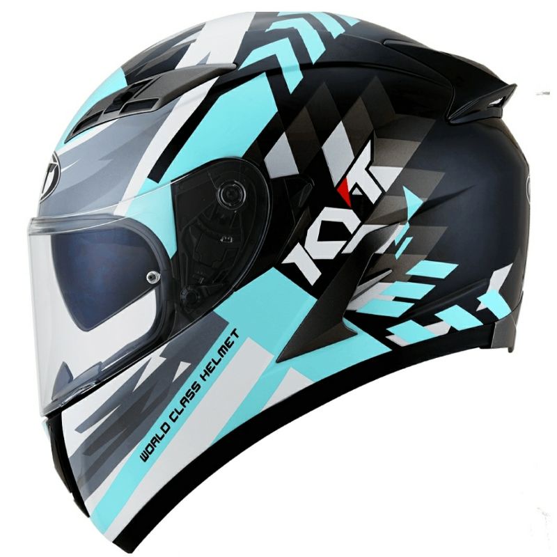 Jual Helm KYT Falcon FR Original Flow Aqua Blue | Shopee Indonesia