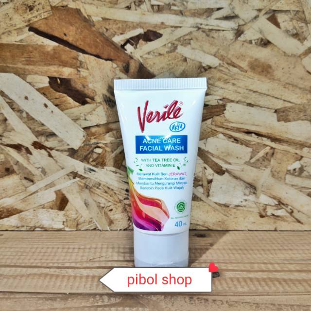 Jual VERILE ACNE CARE FACIAL WASH 40ml | Shopee Indonesia
