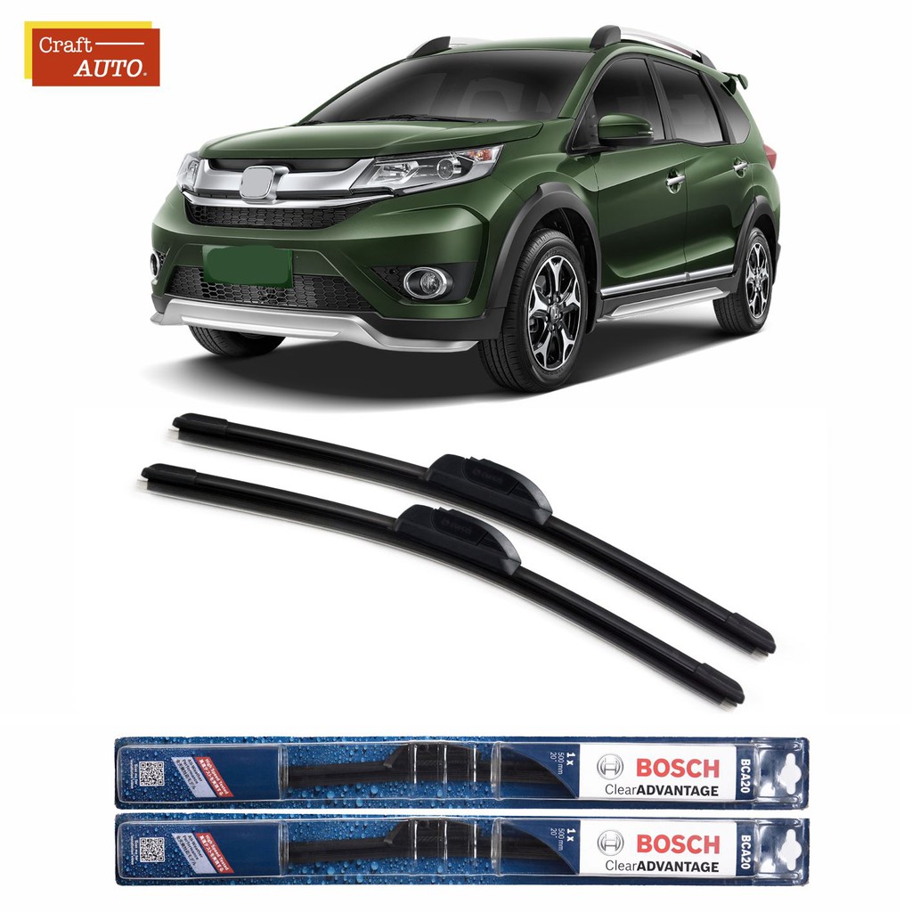 Wiper Mobil Frameless Sepasang (2pcs) Bosch Clear Advantage Honda BR-V Ukuran 22" & 16" | Shopee ...