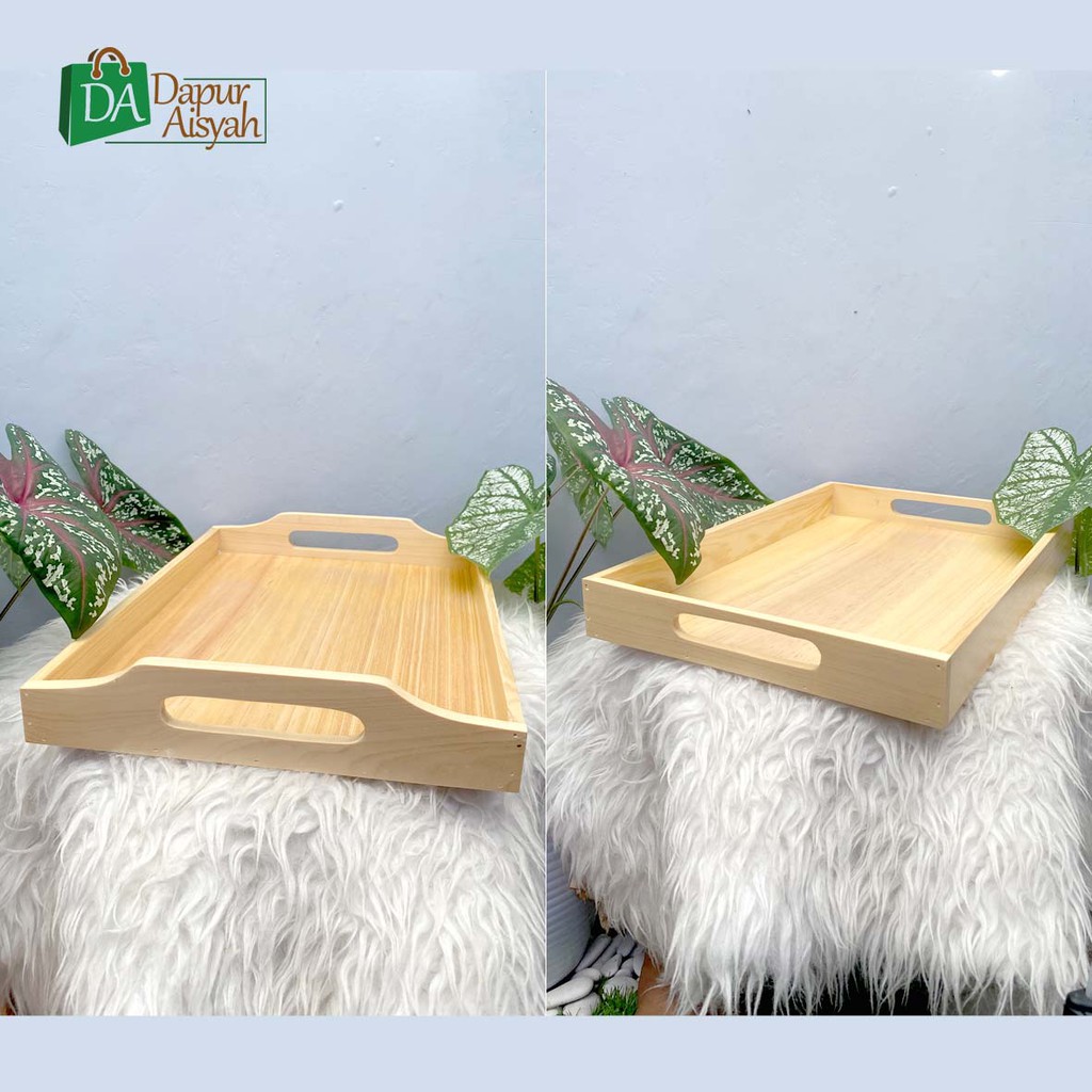 Jual Nampan Kayu / Tray Kayu / Baki Kayu Ukuran 40×30 Cm Kualitas Grade ...