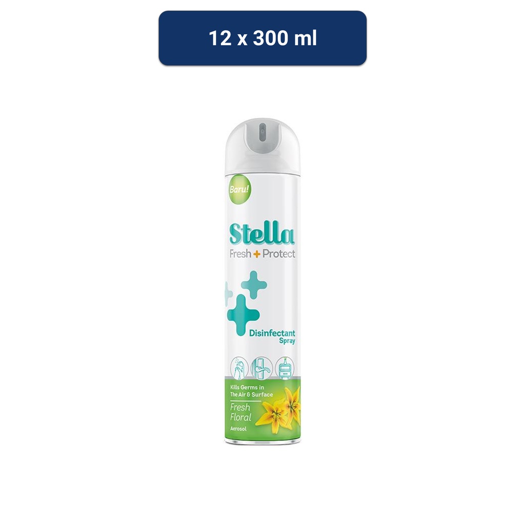 Jual Stella Fresh & Protect Aerosol Fresh Floral 12 x 300 mL | Shopee ...