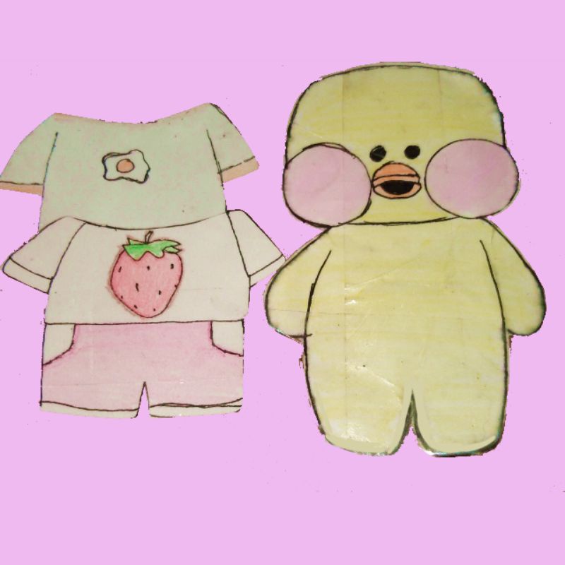 Jual boneka paper duck & bajunya | Shopee Indonesia