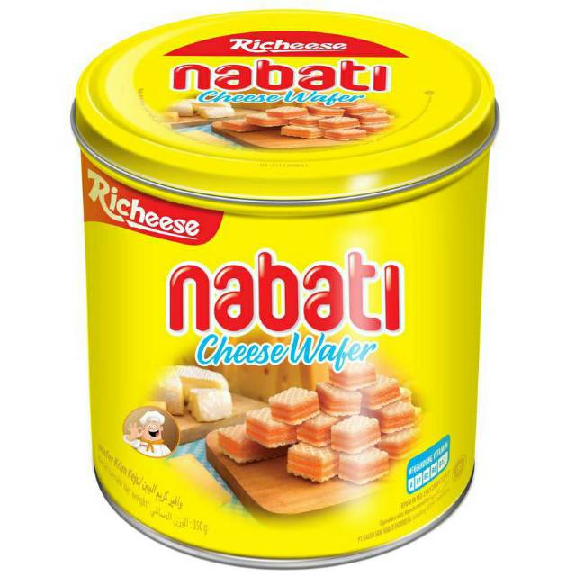 Jual RICHEESE NABATI WAFER KEJU 320 GR (KALENG) | Shopee Indonesia