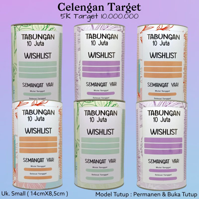 Jual Celengan Target 5k Target 10jt Tabungan Target Viral Celengan ... Jual Celengan Target 5k Target 10jt Tabungan Target Viral Celengan ...