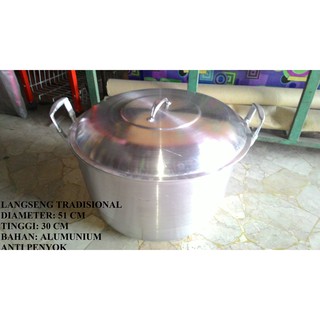 Jual Langseng super besar diameter 51 cm Steamer tradisional antipecah ...