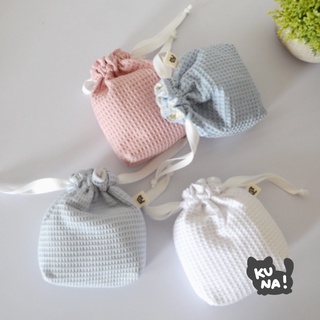 Jual Waffle Mini Pouch (Tali Serut) | Shopee Indonesia