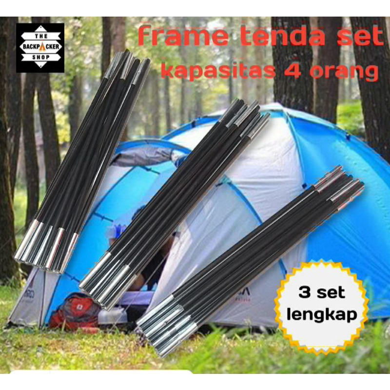 Jual Paket Frame tenda 4P magnum 4 java 4 Borneo 4 Terra 45 Bestway ...