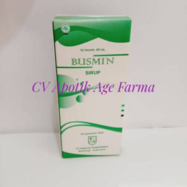 Jual Busmin Syrup 60 mL (Gracia) | Shopee Indonesia