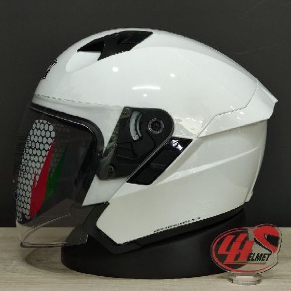 Jual RSV SV300 WHITE helm rsv half face double visor | Shopee Indonesia