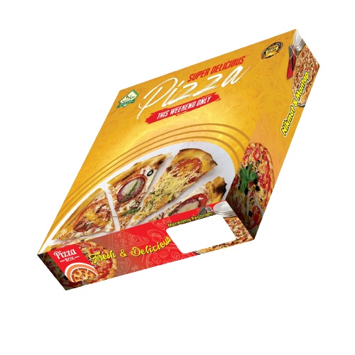 Jual Dus Pizza Besar ukuran 25x25x5 full color (isi 12 pcs) Indonesia ...