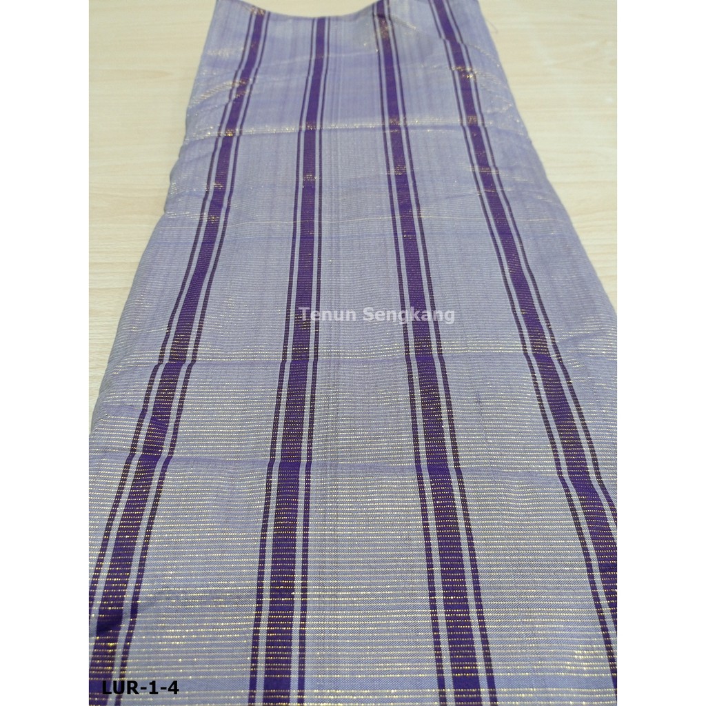 Jual Kain Tenun Lurik Berbenang Emas Bugis Makassar Ungu - Tenun ...