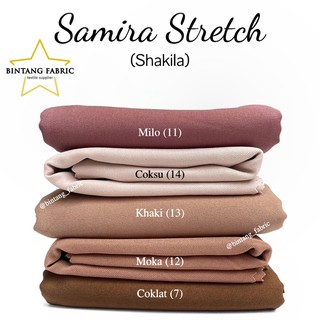 Jual 1 Rol Bahan Kain Shakila Samira Stretch ± 60 Yard Indonesia|Shopee ...