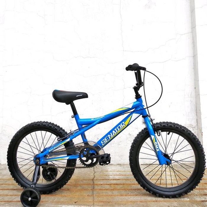 Jual Sepeda Anak Roda Empat Cowok BMX Senator Slammer 18 Inch Indonesia ...
