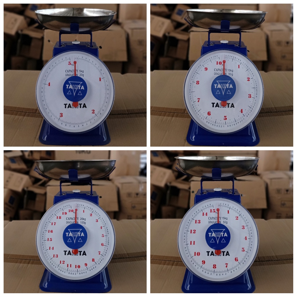 Jual Timbangan Duduk Jarum Timbangan TAHITA 5KG, 10KG, 15KG dan 20KG Besi Stainless Jarum Analog ...