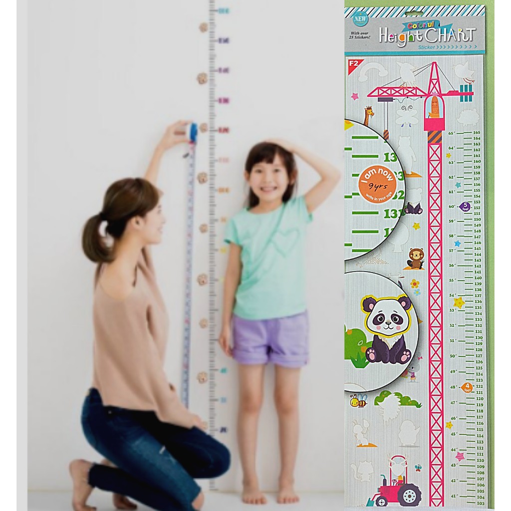 Jual Stiker Pengukur Tinggi/Stiker Dinding/Alat Ukur A629 | Shopee ...