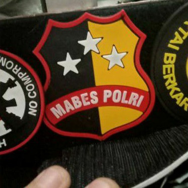 Jual Logo mabes polri patch ruber mabes polri logo karet mabes polri ...