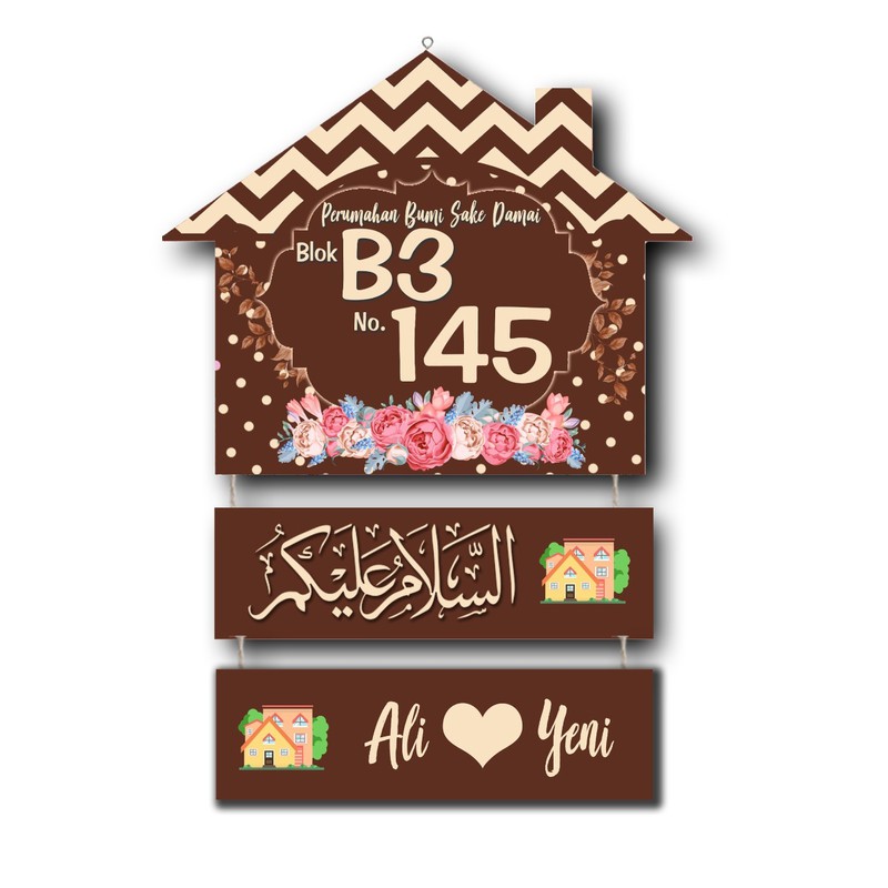 home decor wall decor papan nama papan alamat rumah papan rumah rumahan ...