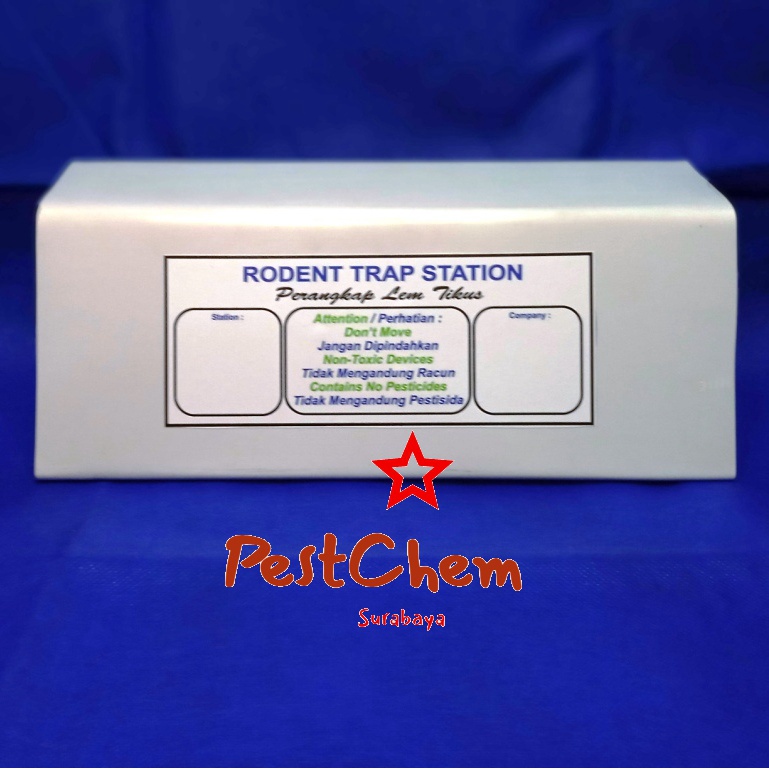 Jual Rodent Rat Mouse Glue Trap Station PVC Warna Putih Pelindung Lem ...