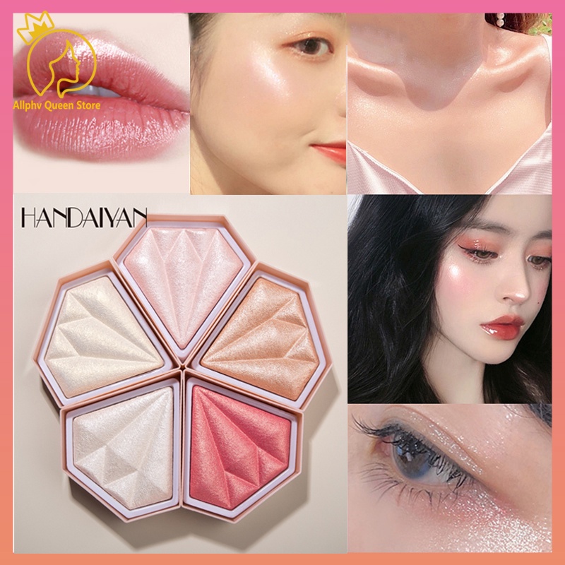 Jual HANDAIYAN Shimmer Highlighter Glitter Highlighter Profesional Make ...