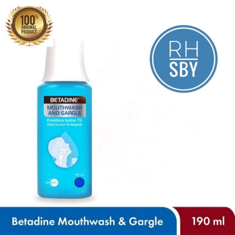Jual Betadine Mouthwash and gargle 190ML - Obat Kumur antiseptik | Shopee Indonesia