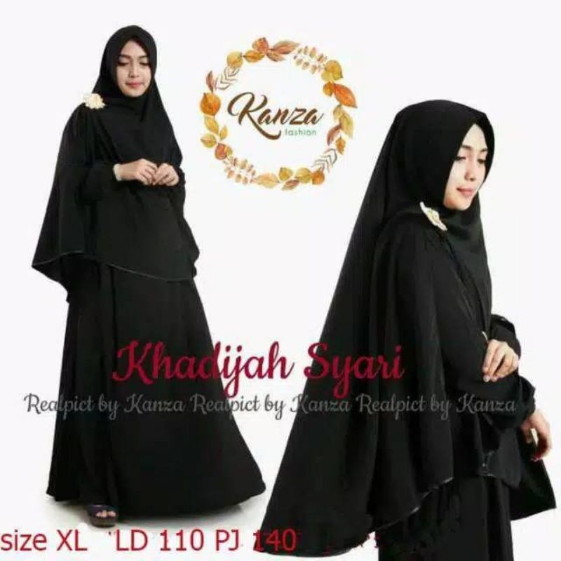 Review tentang gamis syari khodizah set hijab+gamis ~ Baju Gamis Official