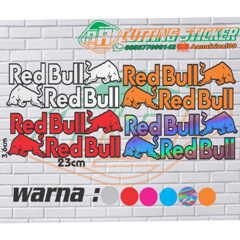 Jual sticker red bull buat helm / buat motor dll | Shopee Indonesia