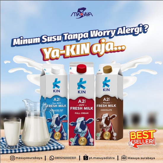 Jual Fresh Milk Promo Pasteurized Kin 950 Ml - 1000 Ml / Susu Segar Pasteurisasi - New ...