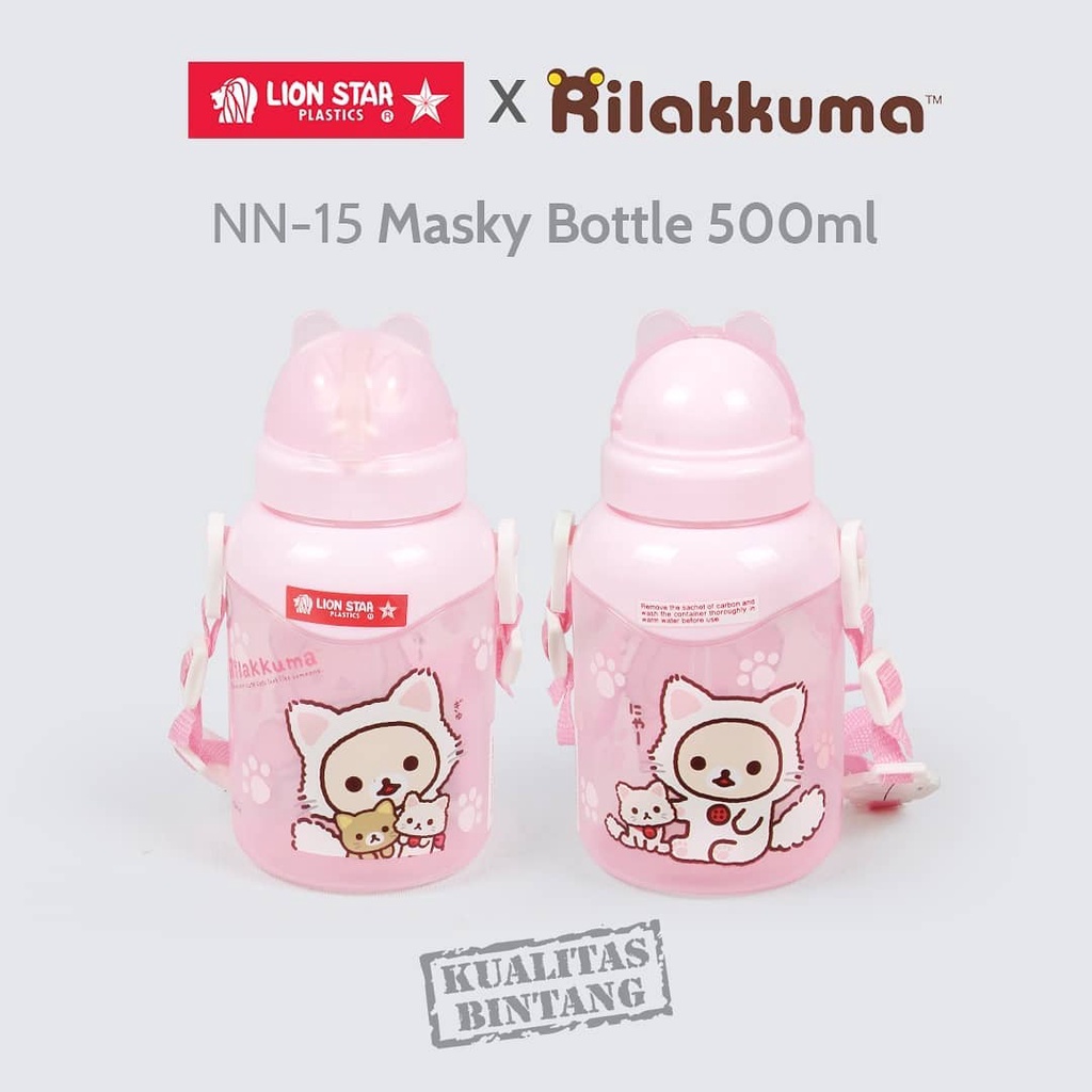 Jual Botol Susu Balita Lion Star Masky Bottle 500ml NN-15 Tempat Minum Anak Plastik Botol Bekal ...