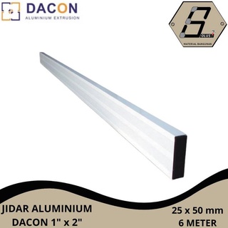 Jual Ready Jidar Aluminium Dacon 1 X 2 Inch (25 X 50 Mm) Panjang (6M) | Shopee Indonesia