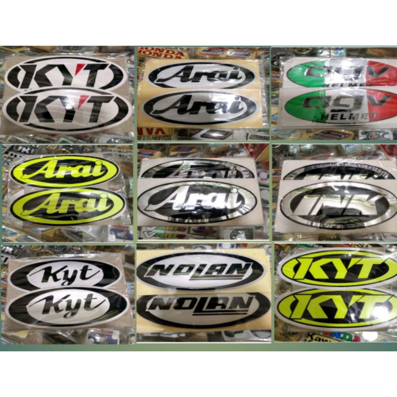 Jual stiker helm/stiker variasi helm/logo helm | Shopee Indonesia