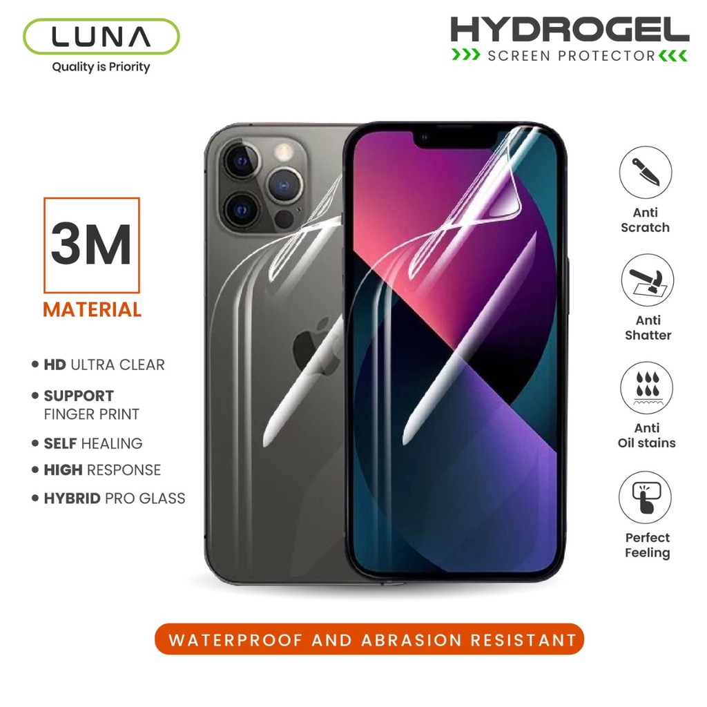 Jual Luna Hydro Gel Screen Guard Protector Apple iPhone Samsung Xiaomi ...