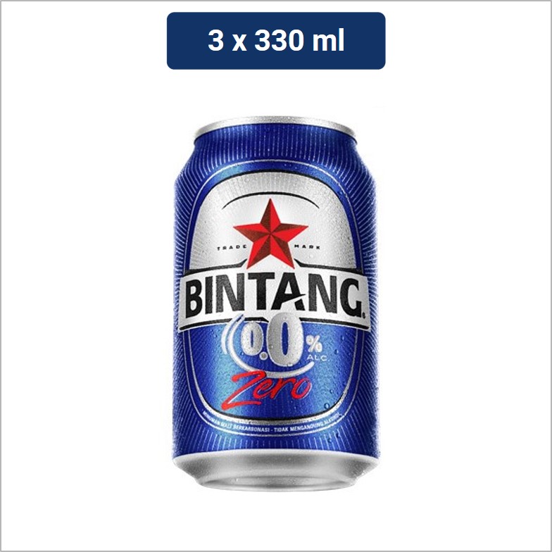 Jual Bintang Zero 3 x 330 mL Indonesia|Shopee Indonesia