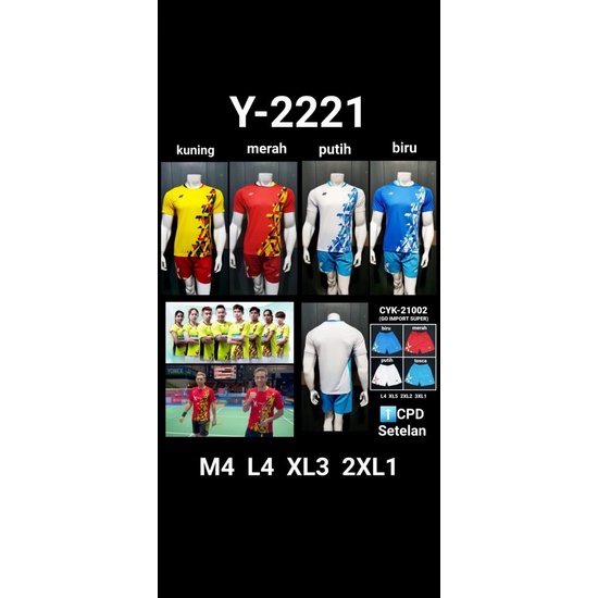 Jual Kaos badminton yonex Y012A jersey Fajar Rian 2022 | Shopee Indonesia