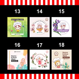 Jual Sticker jualan makanan free design - stiker jualan makanan cemilan ...