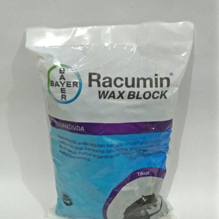 Jual Racumin Wax Block pembasmi tikus dari BAYER | Shopee Indonesia