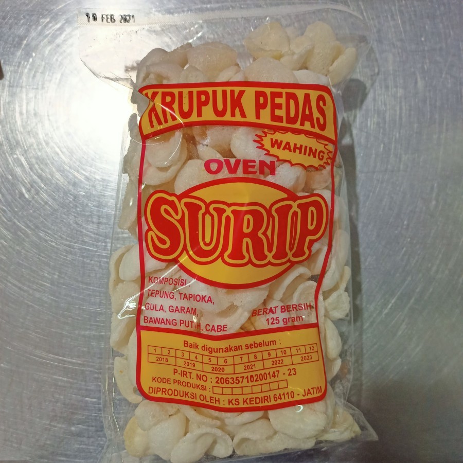 Jual Kerupuk Upil / Wahing Original cap Surip @100gr | Shopee Indonesia