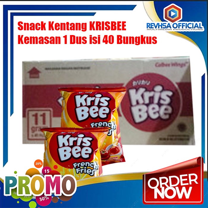 Jual Snack Ciki kentang Goreng KRISBEE Kemasan 1 Dus isi 40 Bungkus ...