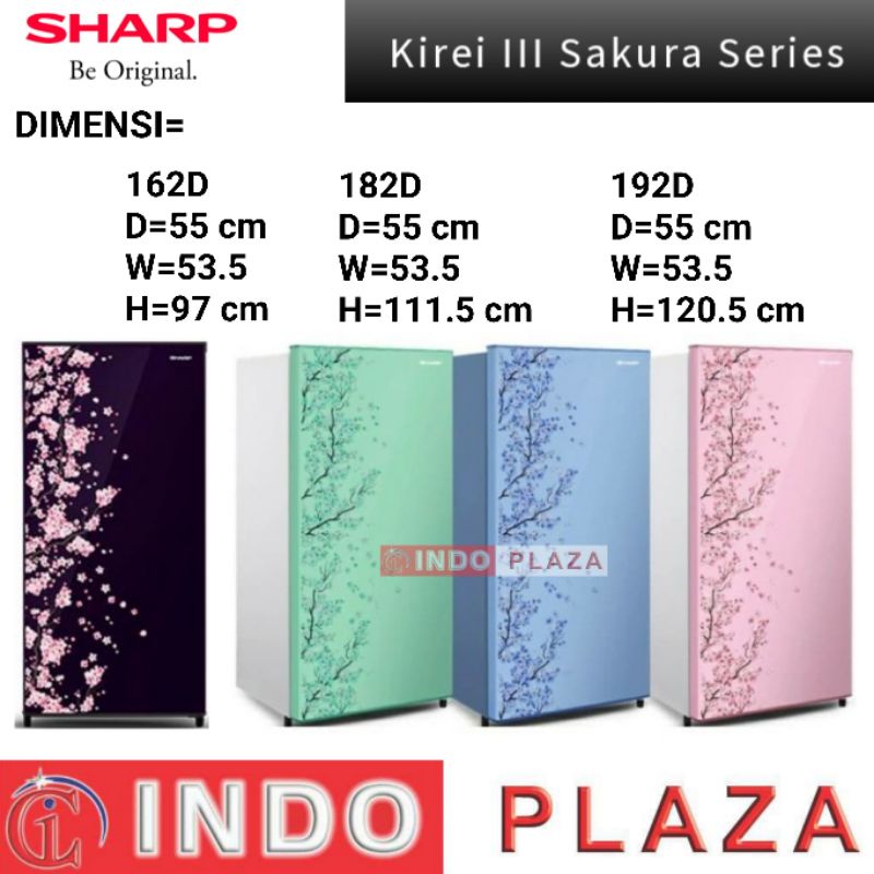 Jual KULKAS / LEMARI ES SHARP 1 PINTU SJ-162D / 182D / 192D SAKURA ...