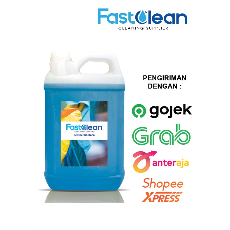 FastClean Pembersih Kaca / Glass Cleaner 5Liter | Shopee Indonesia